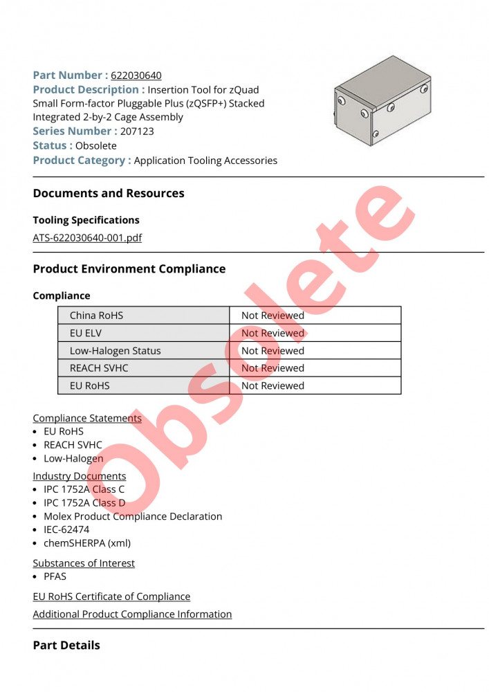 622030640 tooling document page 1
