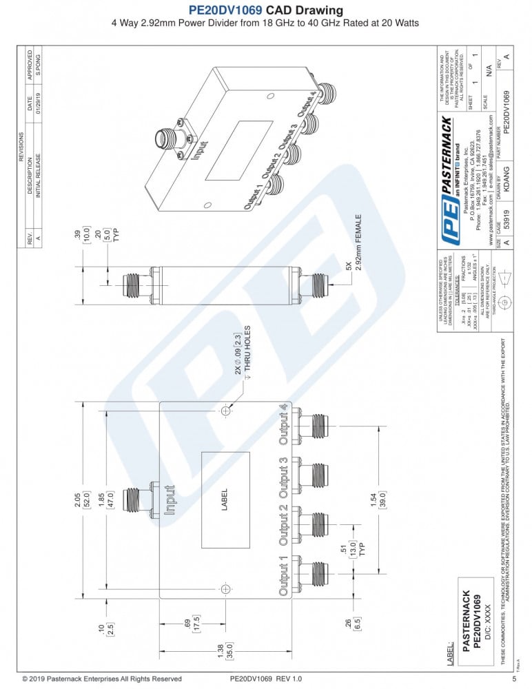 PE20DV1069 technical datasheet page 5