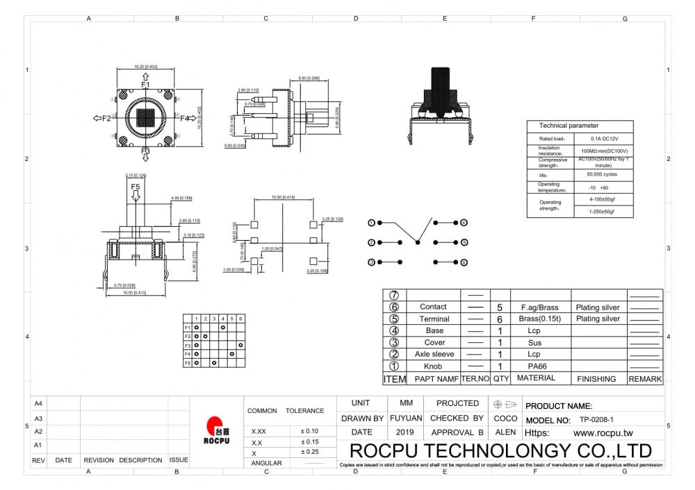 TP-0208-1 technical document page