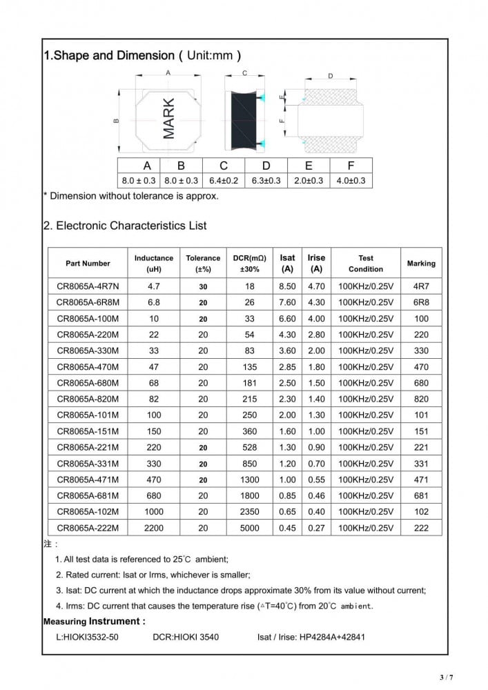 CR8065A-302M specification page 3