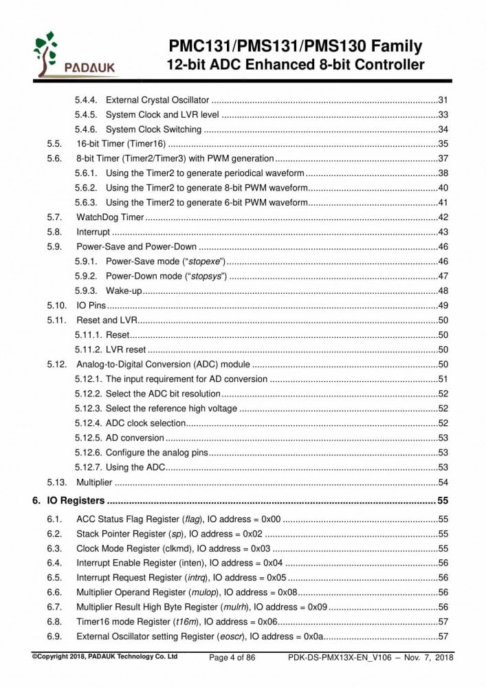 PMC131 family datasheet page 4