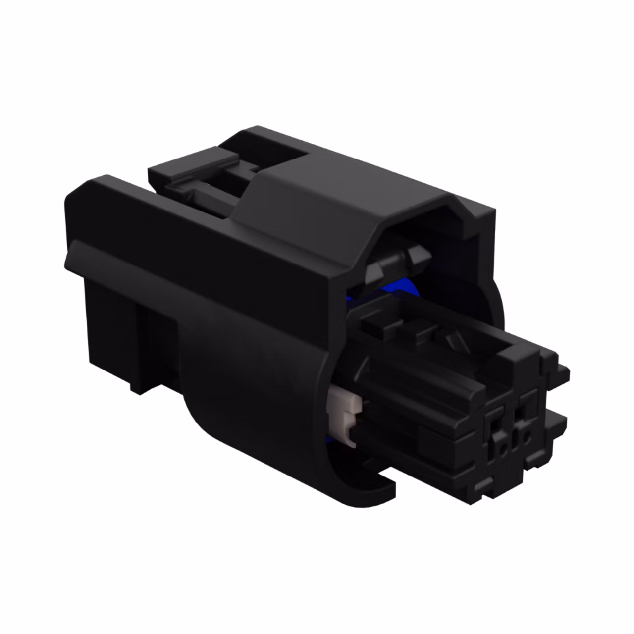 Mini50 Sealed Receptacle, Single Row, without CPA, 2 Circuits, Polarization Option A, Black for sale