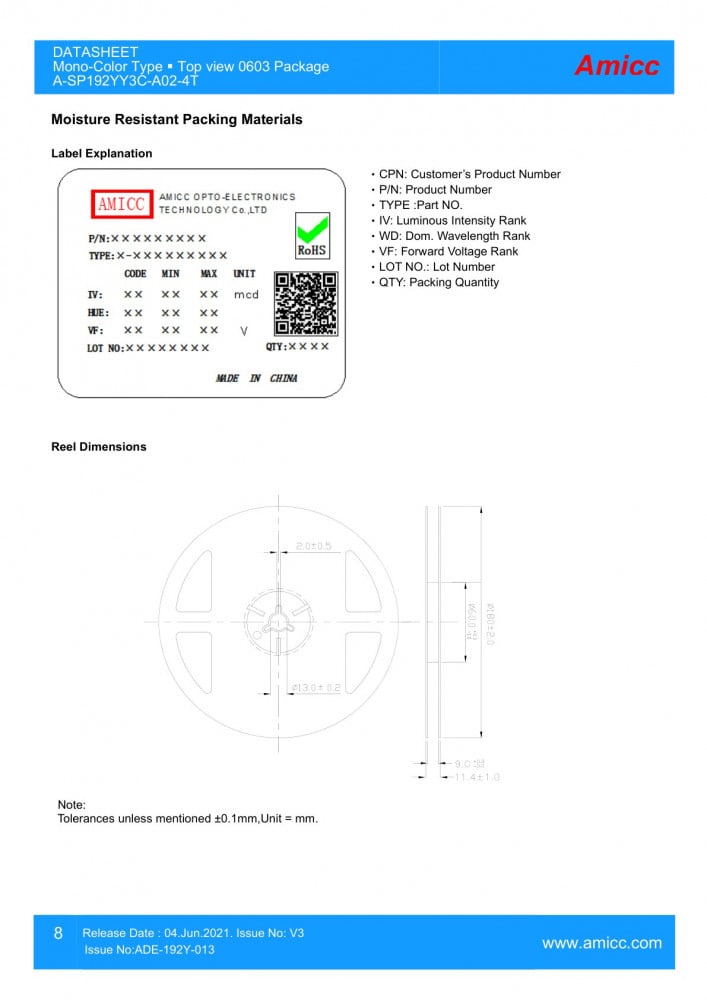A-SP192YY3C-A02-4T datasheet page 8