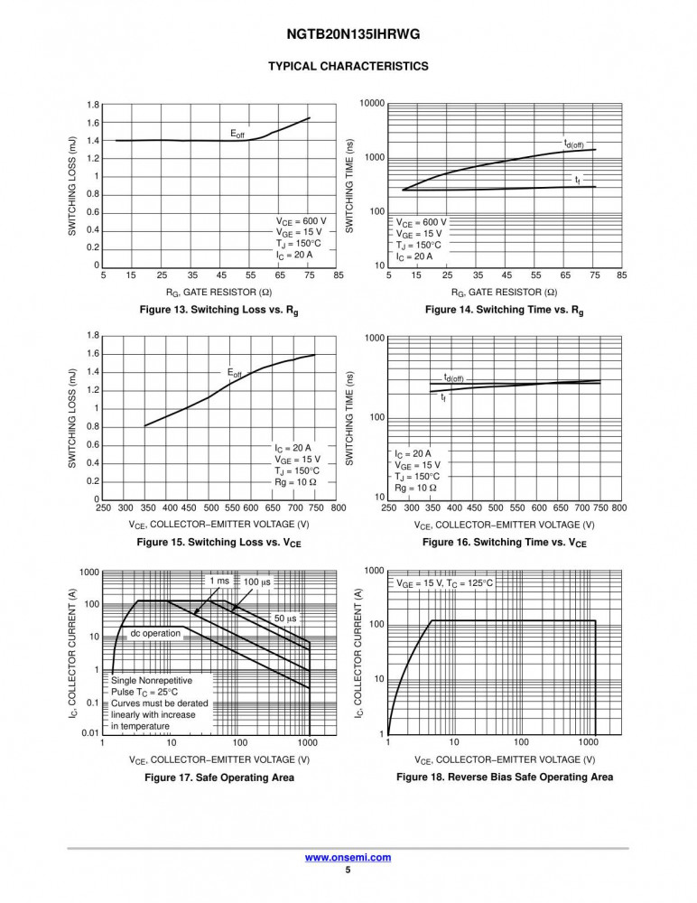NGTB20N135IHRWG datasheet page 6