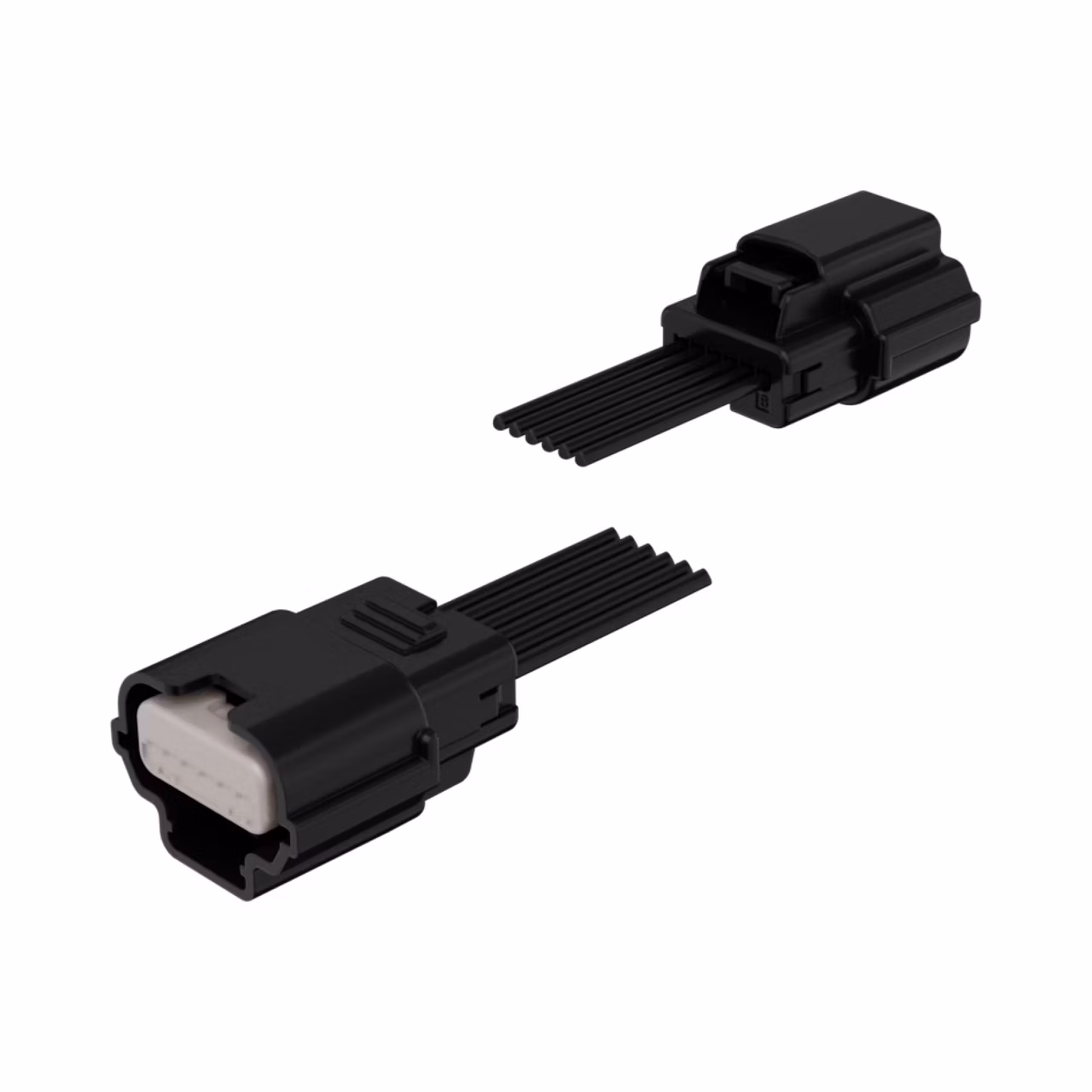 MX64 Female-to-MX64 Female Off-the-Shelf (OTS) Cable Assembly, Single Row, 600.00mm Length, Tin (Sn) Plating, 6 Circuits, Black for sale