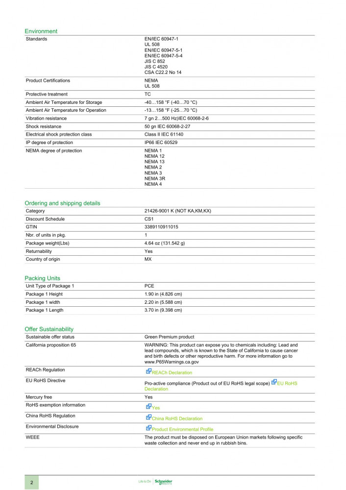 9001KR2GH5 technical document page 2