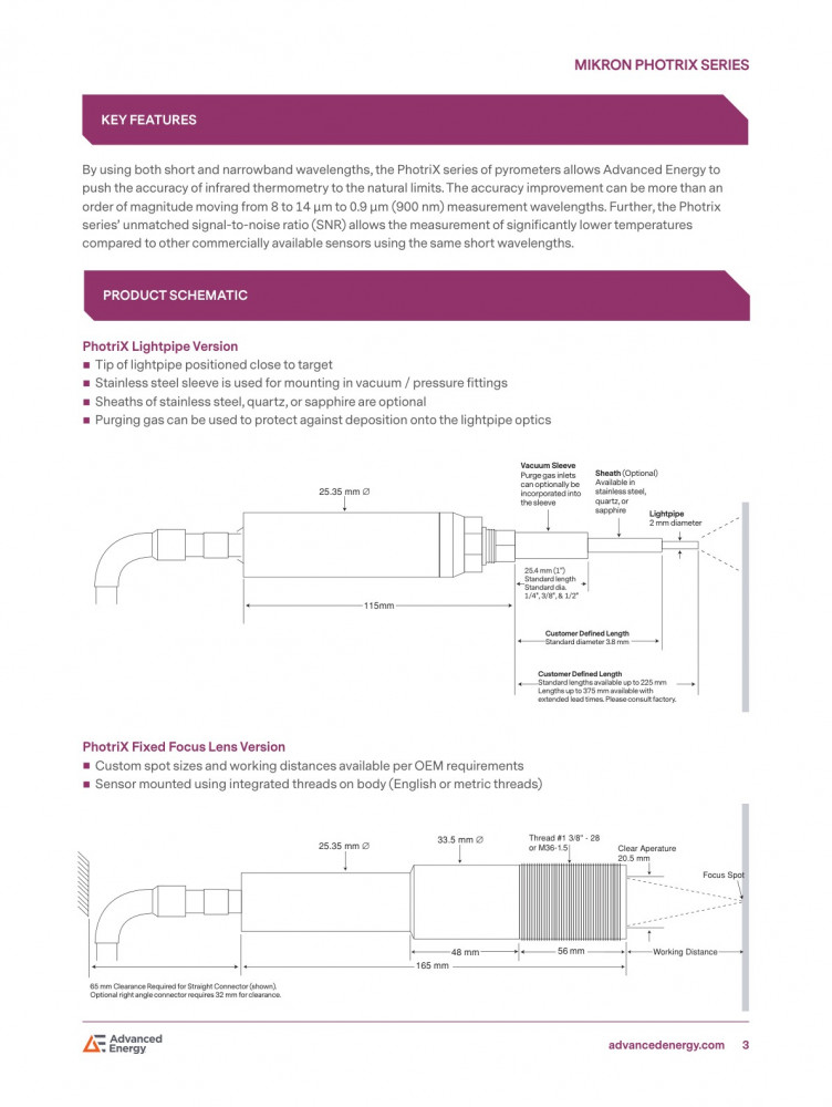 Mikron PhotriX technical document page 3