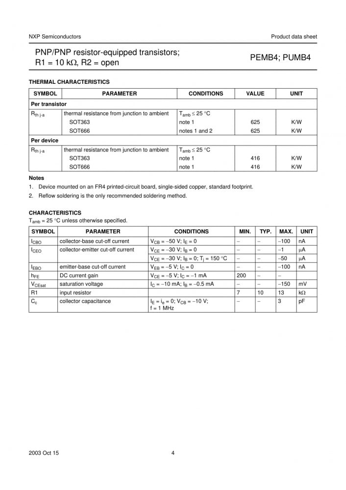 PUMB4 datasheet page 5