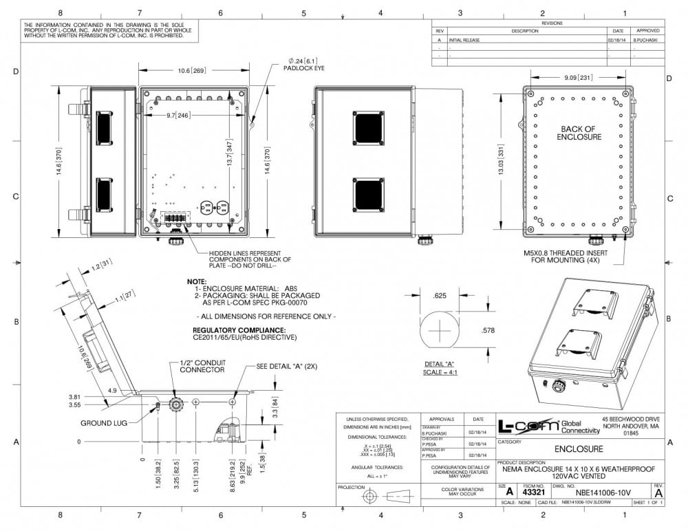 NBE141006-10V technical documentation page