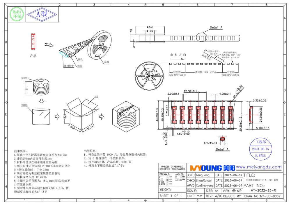 MYOUNG MY-2032-25-R technical drawing