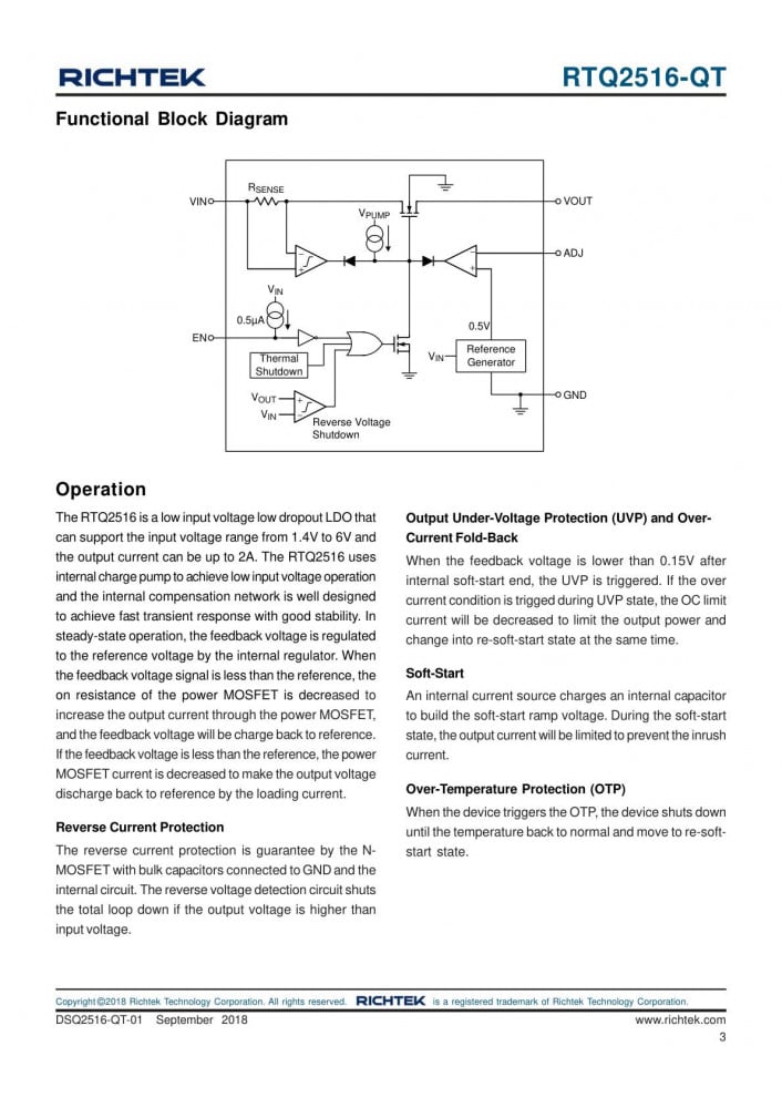 RTQ2516GSP-QT datasheet page 3