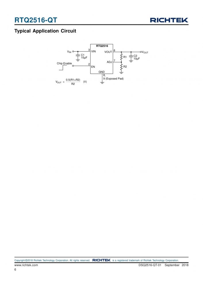 RTQ2516GSP-QT datasheet page 6