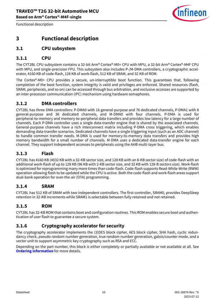 CYT2BL datasheet page 10