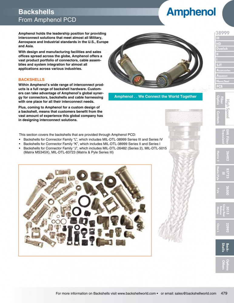 Amphenol backshell catalog page 2