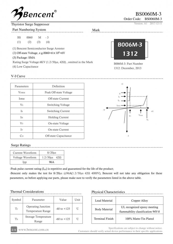 BS0060M-3 datasheet page 2