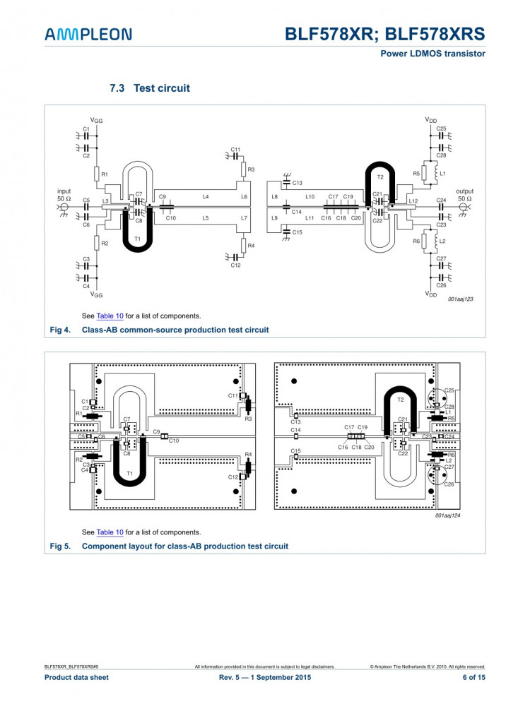 BLF578XR datasheet page 6