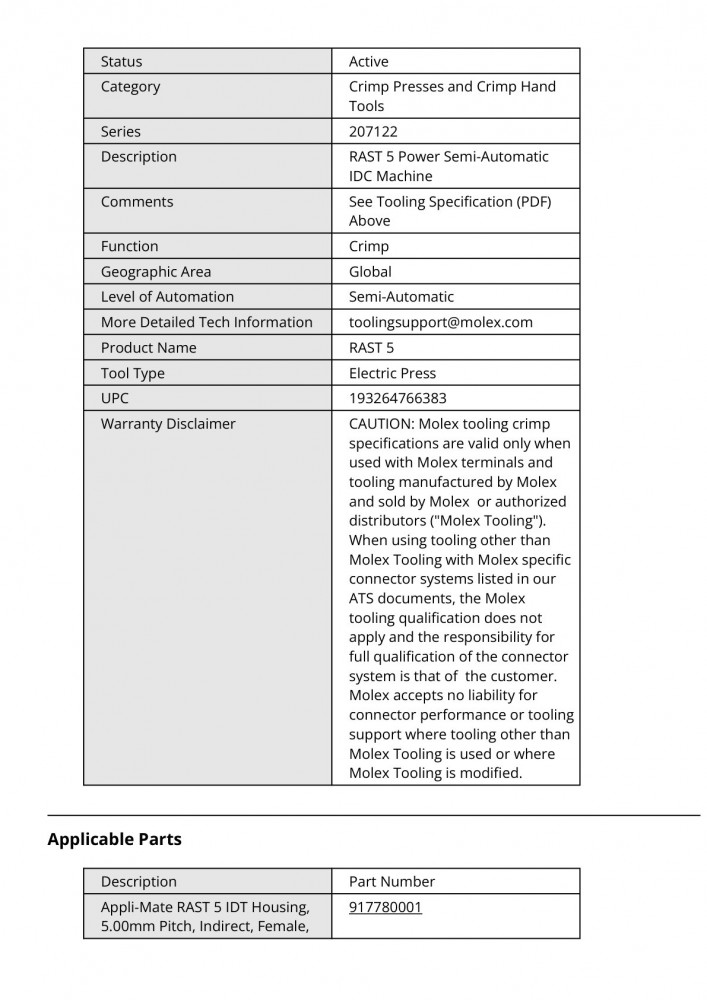 RAST 5 tooling document preview, page 2