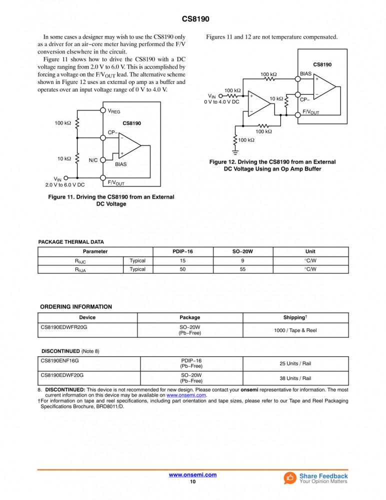 CS8190 datasheet page 10