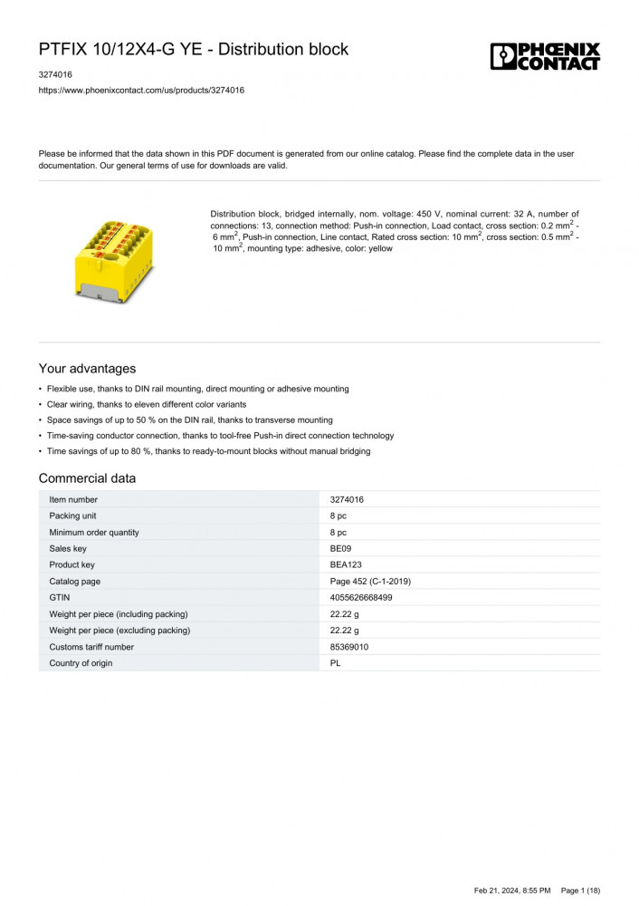 3274016 technical document page 1