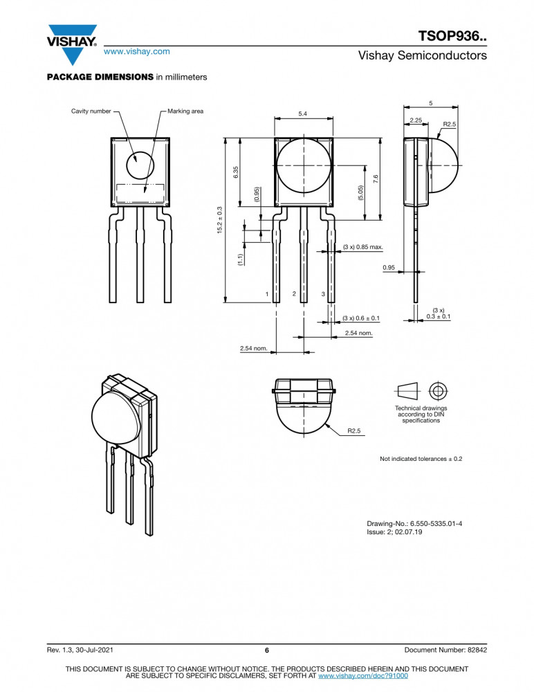TSOP93638 datasheet page 6