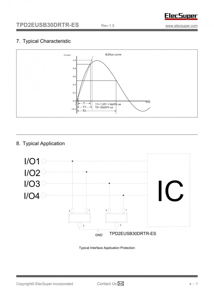 TPD2EUSB30DRTR-ES datasheet page 4