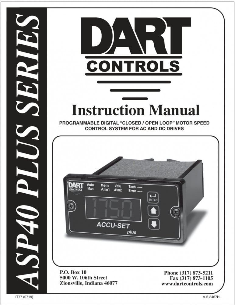 DART ASP40 manual page 1