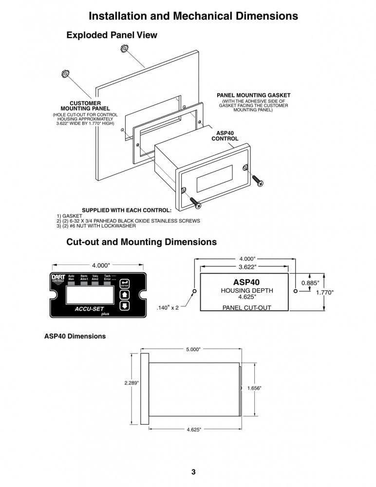 DART ASP40 manual page 5