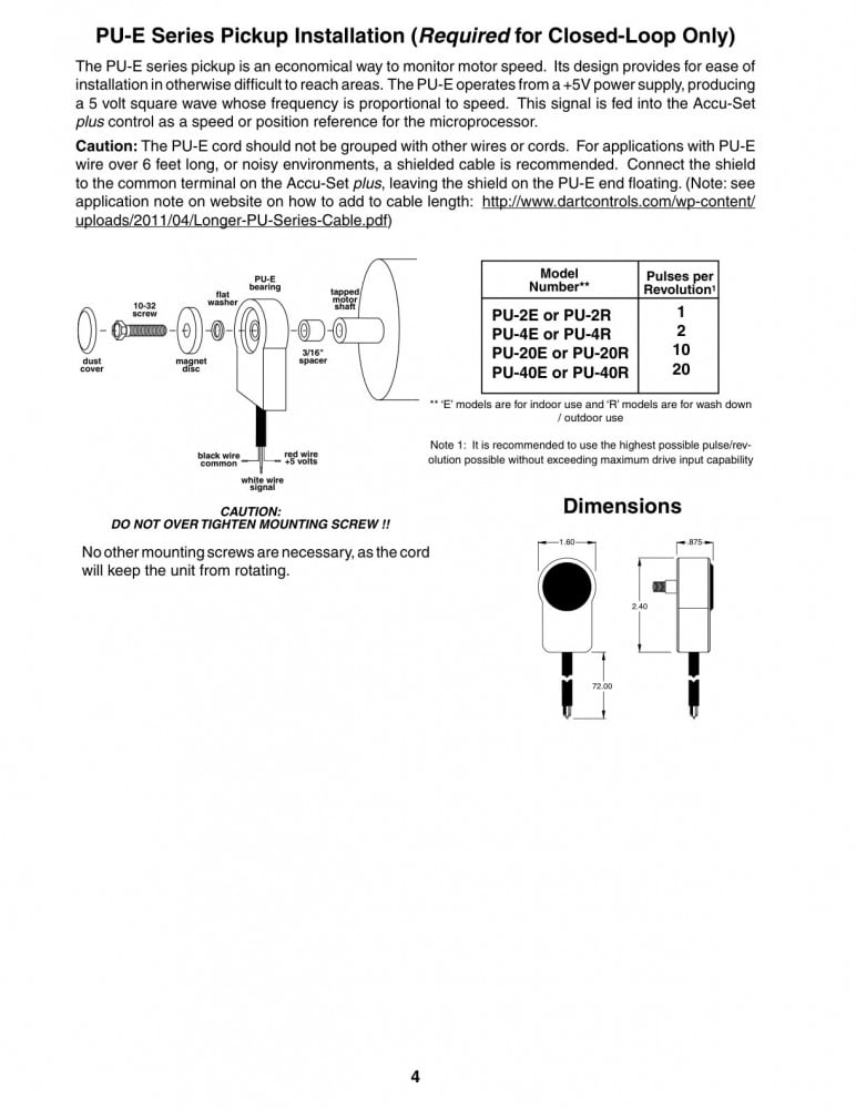DART ASP40 manual page 6