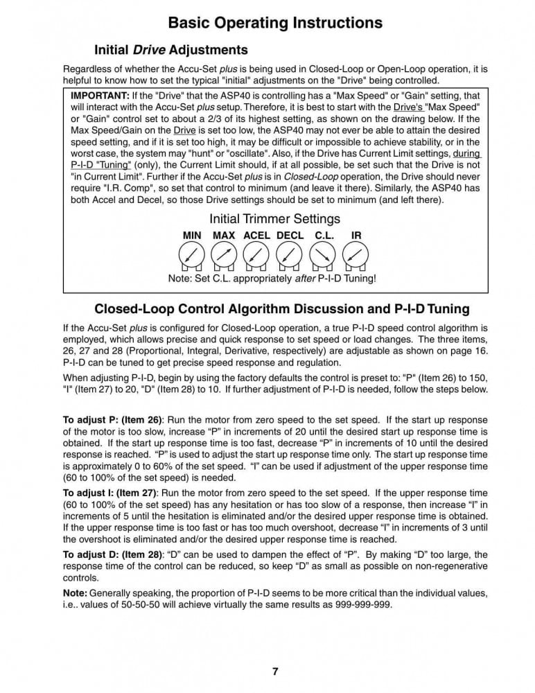 DART ASP40 manual page 9