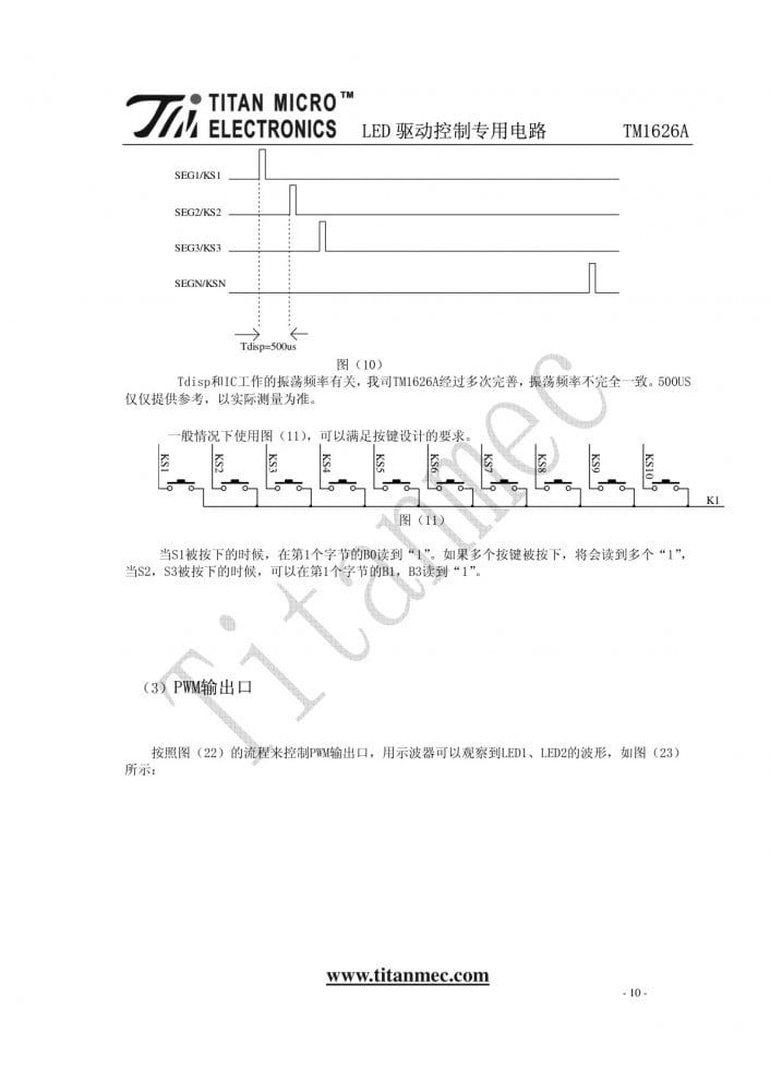 TM1626A datasheet page 10