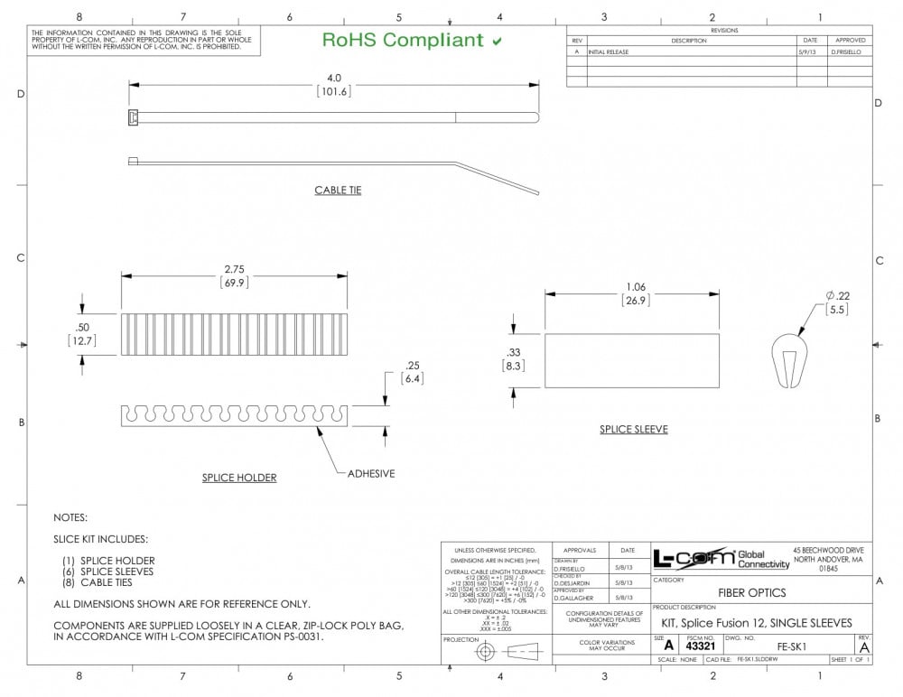 L-com FE-SK1 technical document page