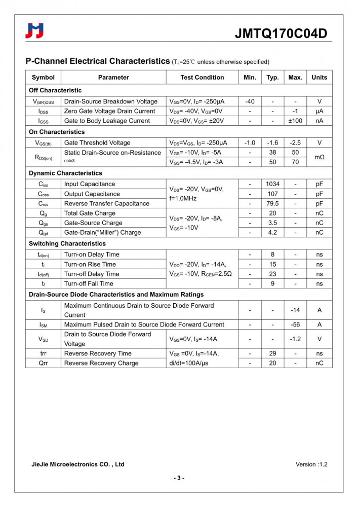 JMTQ170C04D datasheet page 3