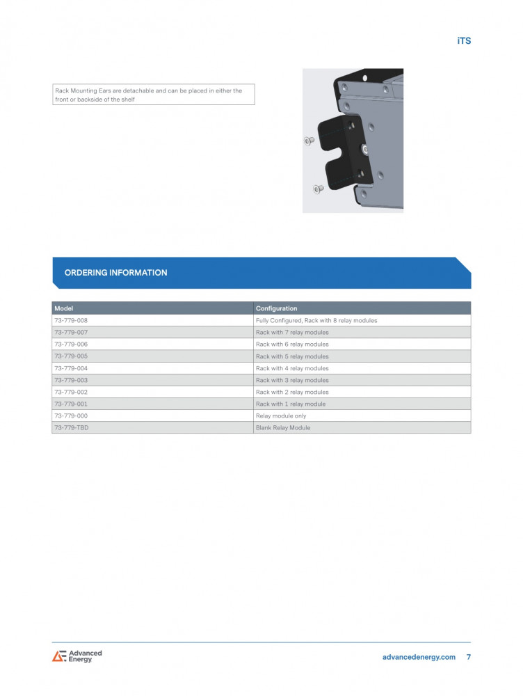 Intelligent Transfer Switch documentation page 7