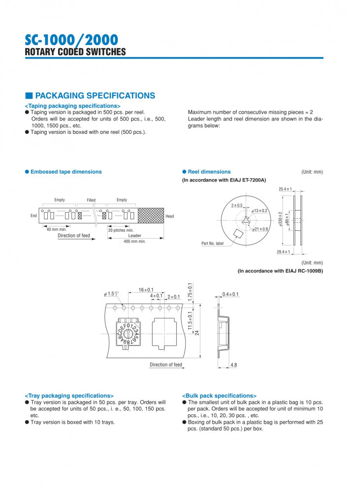 Nidec SC-2210TB datasheet page 8