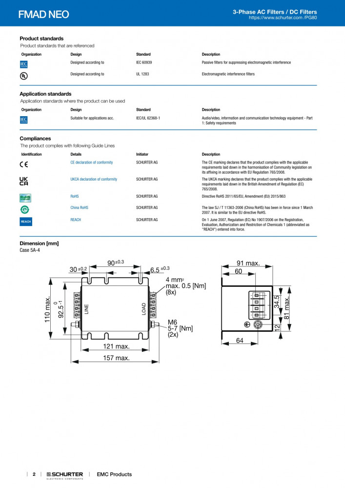 SCHURTER 3-138-311 datasheet page 2