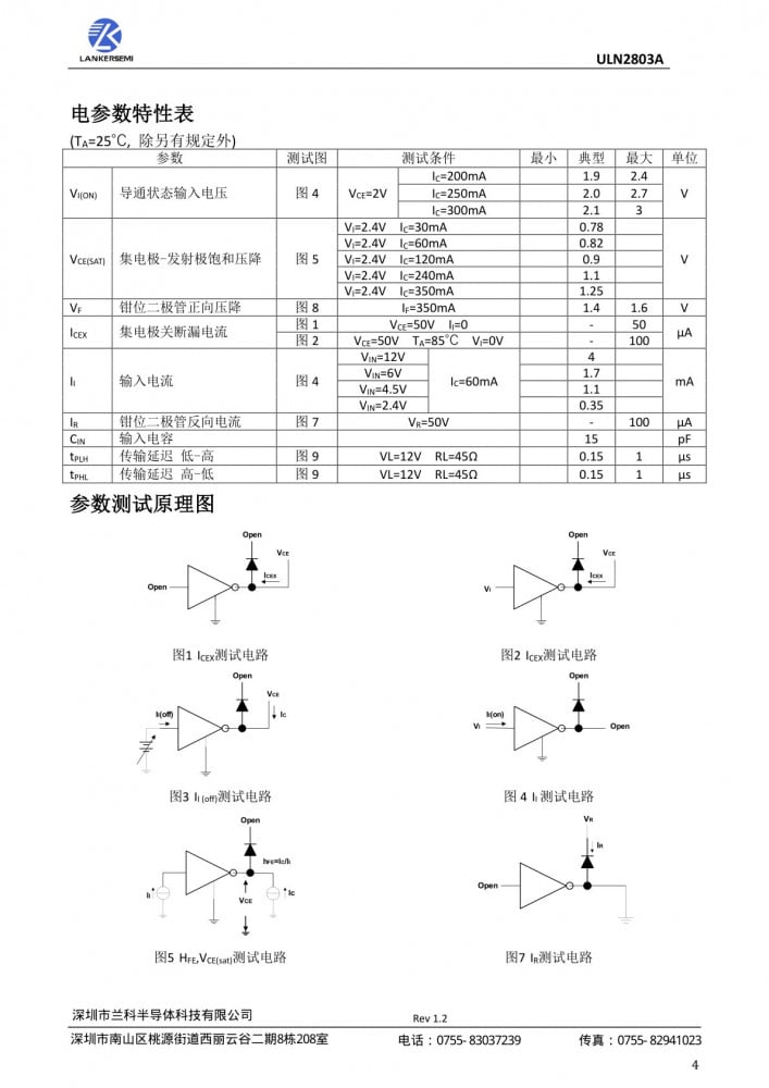 ULN2803AG datasheet page 4