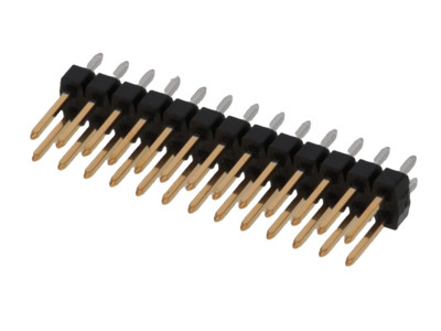 2.54mm Pitch C-Grid III Header, Dual Row, Vertical, 22 Circuits, 0.38µm Gold (Au) Selective Plating