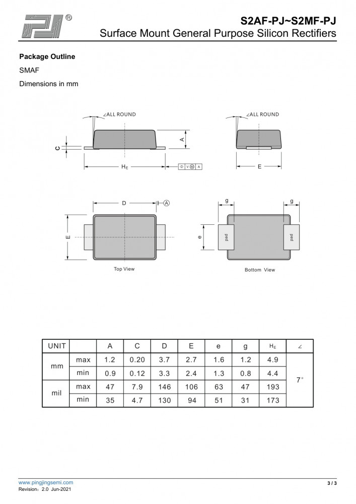 S2DF-PJ datasheet page 3