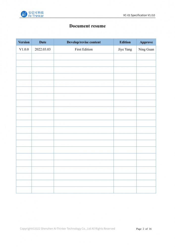 VC-01 datasheet page 2