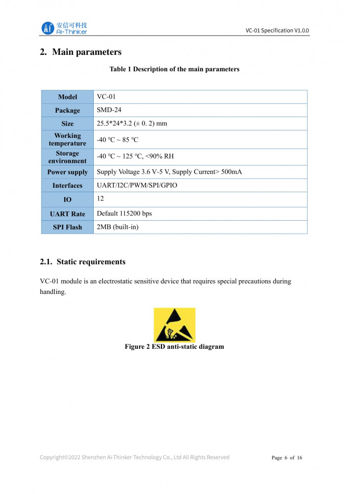 VC-01 datasheet page 6