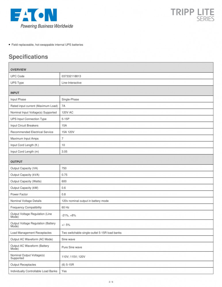 SMART750RM1U document page 2