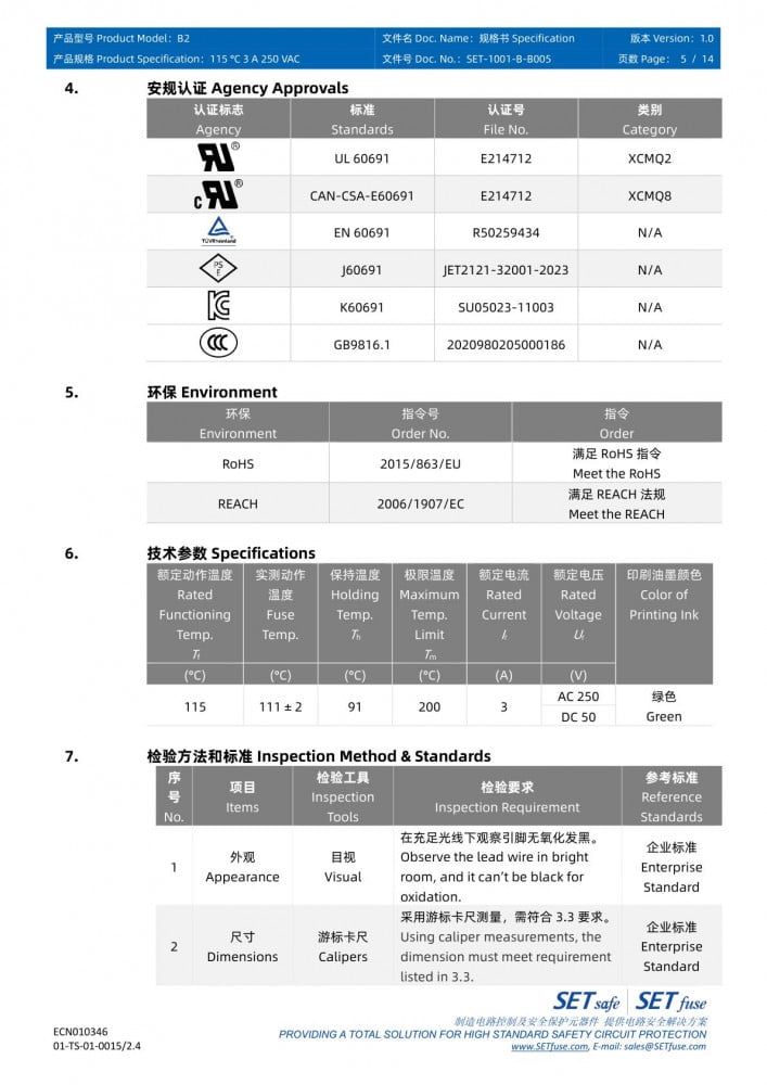 B2 datasheet page 5