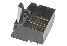 Impact 100 Ohm 4 Pair Vertical Backplane Header, Left Guided, Right Endwall, 6 Columns, 72 Circuits, Pin Length 5.50mm, Plated Through Hole Dimension 0.39mm, Lead-Free for sale