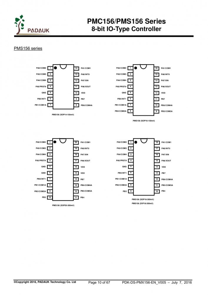 PMC156-S16 datasheet page 10