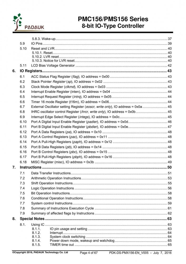 PMC156-S16 datasheet page 4