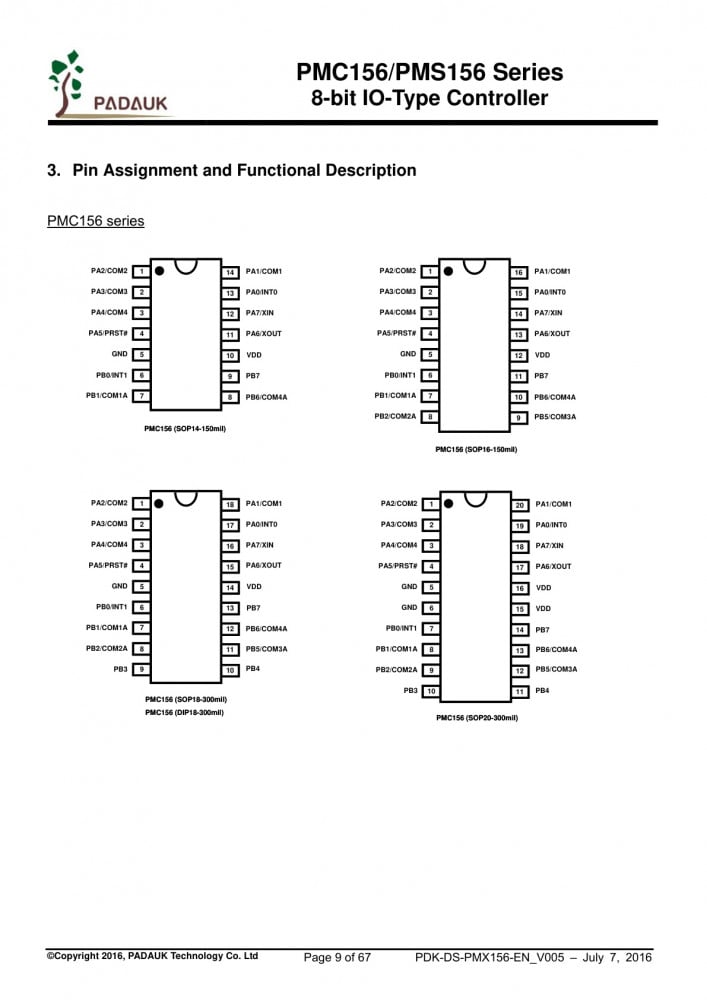 PMC156-S16 datasheet page 9