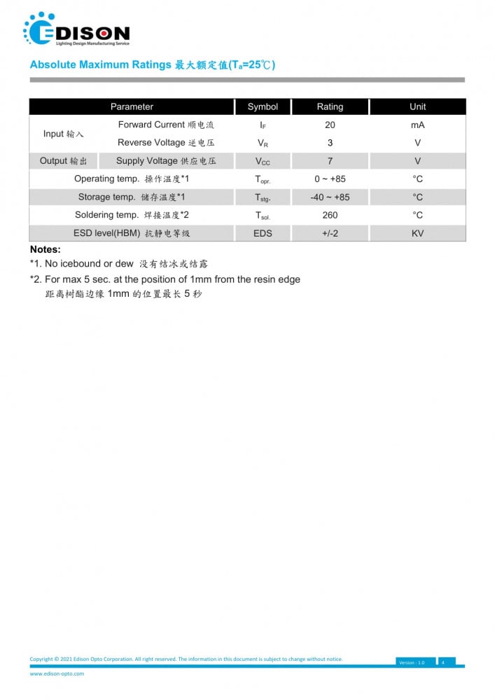 8ECM300A3SB datasheet page 4