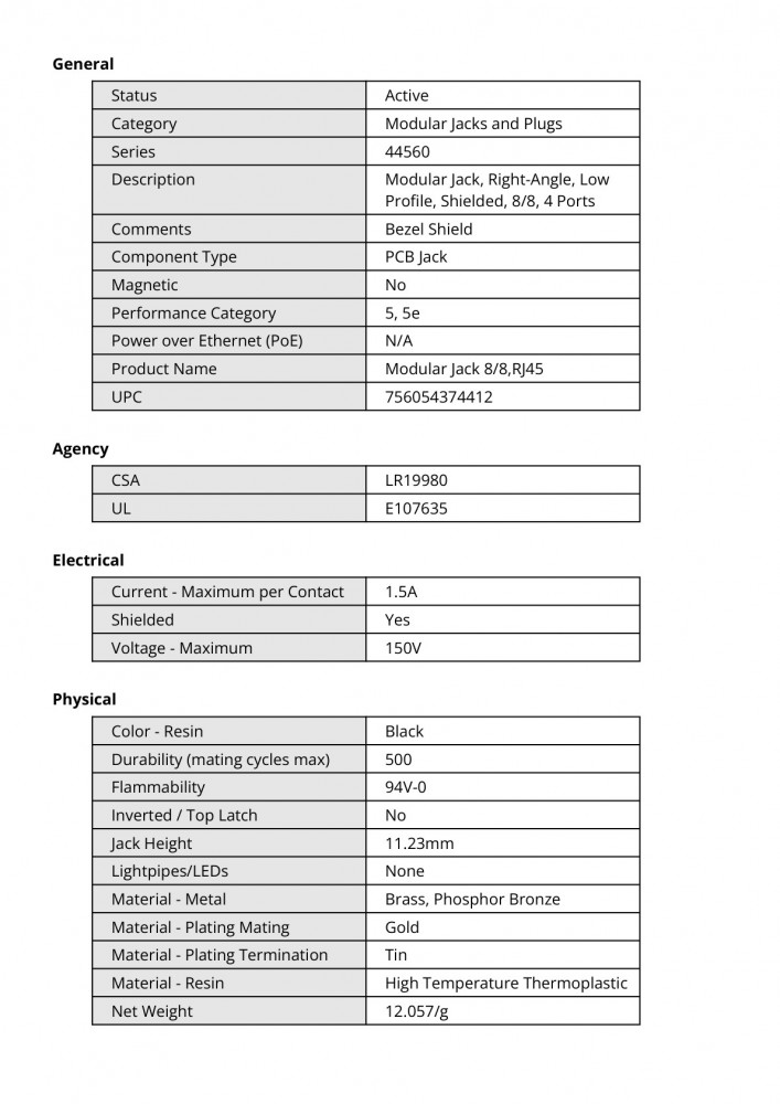 MOLEX 445600024 technical document image 2