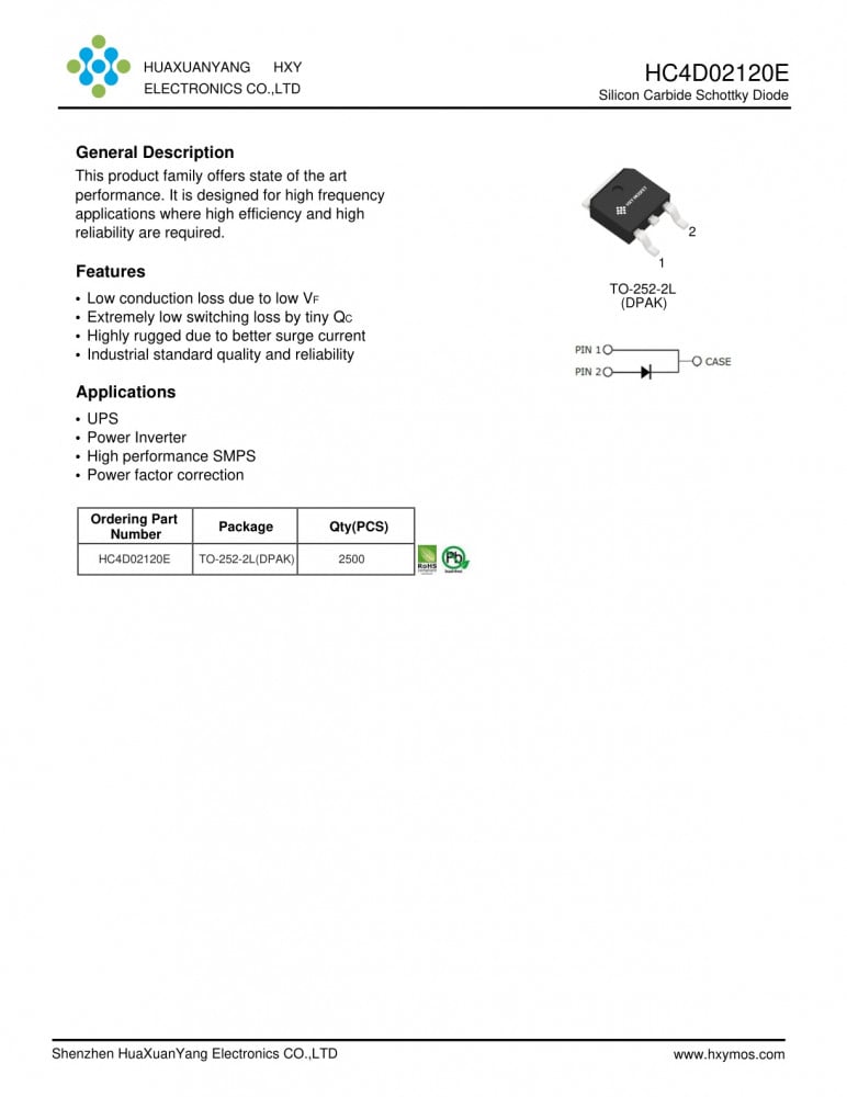 HC4D02120E datasheet page 1