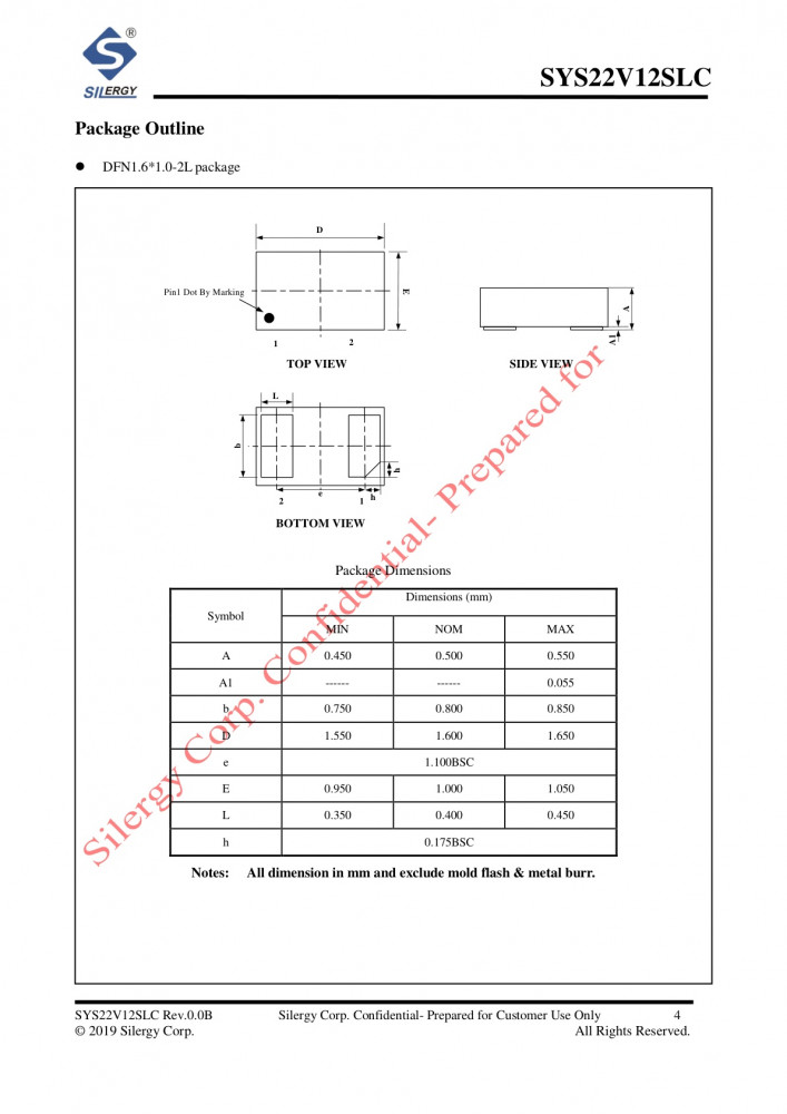 SYS22V12SLC datasheet page 4